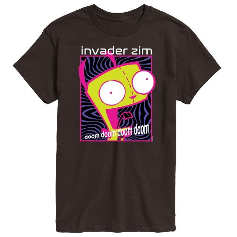 Men's Invader Zim Invade The World Short Sleeve Graphic T-shirt - Dark ...