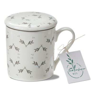 Pinky Up Annette Ceramic Tea Mug And Loose Leaf Tea Infuser, Loos Leaf ...