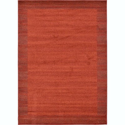 Unique Loom Abigail Del Mar Area Rug , 8'x11' Rectangular ,terracotta ...