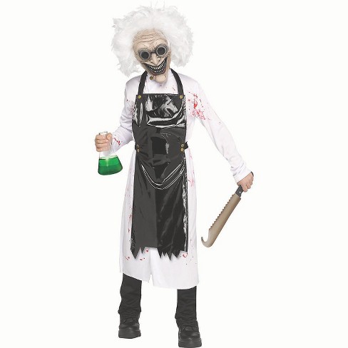 Fun World Boys' Mad Scientist Lab Coat & Apron Costume : Target
