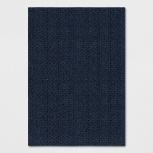 7'x10' Washable Solid Machine Tufted Area Rug Blue - Threshold™ : Target