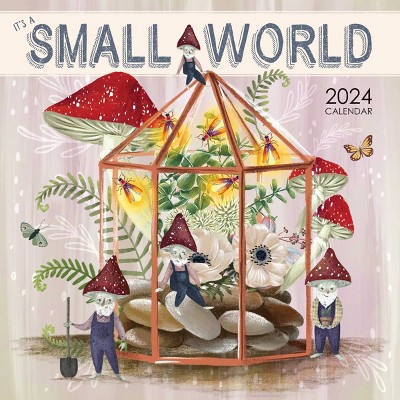Browntrout 2024 Wall Calendar 12"x12" It's A Small World : Target