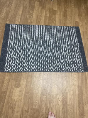 4'x6' Herringbone Rug Gray - Threshold™ : Target