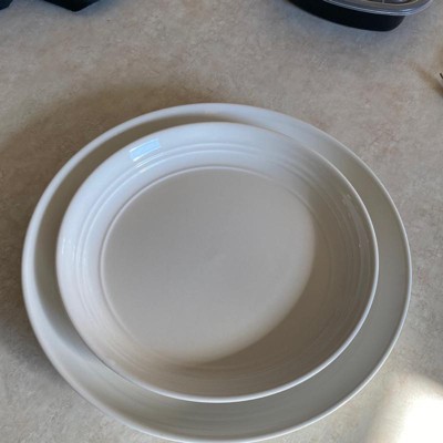 12pc Stoneware Westfield Dinnerware Set White - Threshold™ : Target