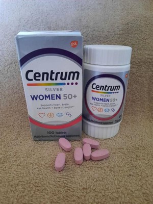 Centrum Silver Women 50+ Multivitamin/multimineral Supplement Tablets ...