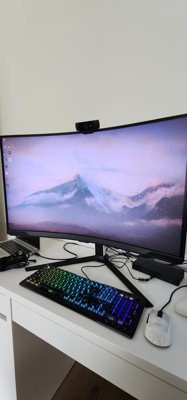 Samsung Lc49rg90ssnxza-rb 49" Crg9 Dual Qhd Curved Qled Gaming Monitor ...