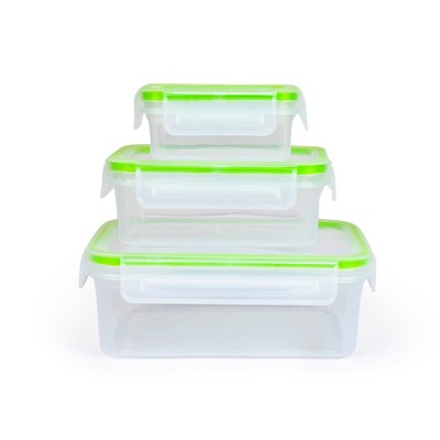 6-Piece Food Storage Container Set Click-and-Lock Containers w/Lids BPA ...
