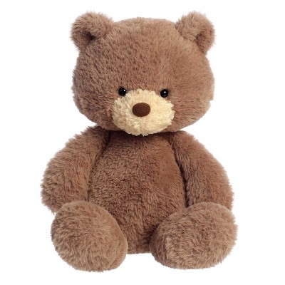 Aurora Small Softie Bear Snuggly Stuffed Animal Brown 9" : Target