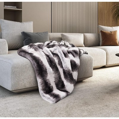 The Embrace Foldover Faux Fur Throw - Meadow Loom : Target