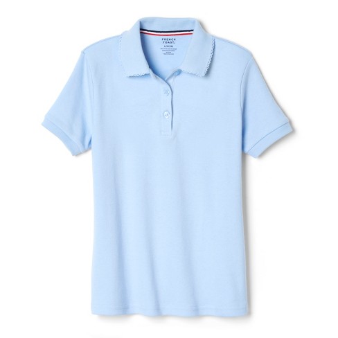 French Toast School Uniform Girls Short Sleeve Fitted Interlock Polo ...
