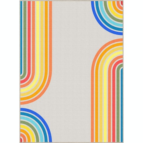 Well Woven Geometric Modern Washable 5'3" X 7'3" Area Rug - Multi Color ...