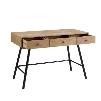 Cailan 3 Drawer Desk - Linon : Target