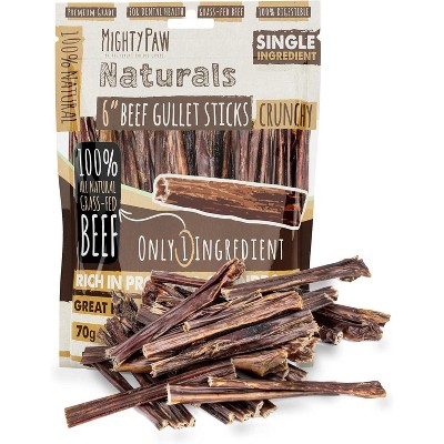 Gigabite 6 Inch All Natural, Free Range Beef Esophagus Sticks Dog Treat ...