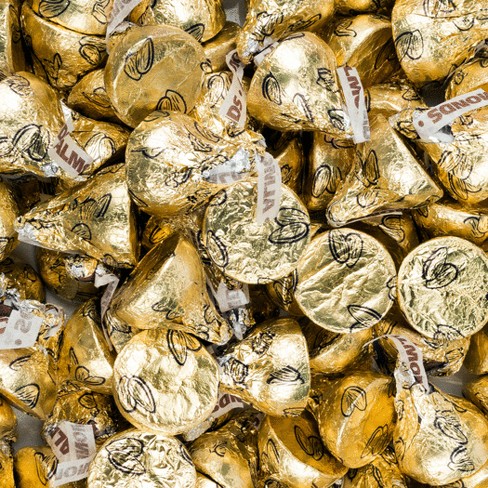 Gold Hershey's Kisses Candy Milk Chocolates 90ct Bag : Target