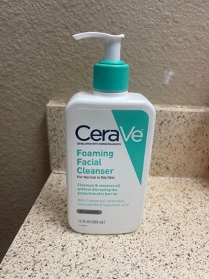 Cerave Foaming Face Wash, Facial Cleanser For Normal To Oily Skin : Target