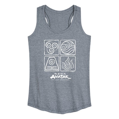 Women's Avatar: The Last Airbender Four Elements Inverse Graphic ...