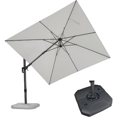Purple Leaf 10x10 Cantilever Umbrella Left-right Tilting Swivel Square ...