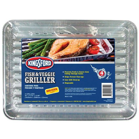 Kingsford Aluminum Grilling Pan 16 In. L X 11.75 In. W 4 Pk : Target