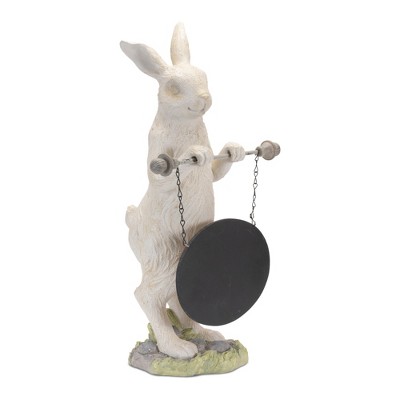 Melrose Stone Rabbit With Sign 11"h : Target