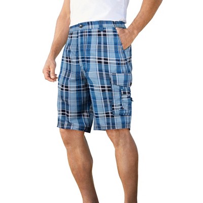 Kingsize Men's Big & Tall 10" Side Elastic Canyon Cargo Shorts - Tall ...