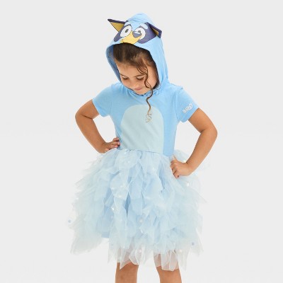 Bluey Bingo Toddler Girls Mesh Cosplay Dress (bluey) 3t : Target