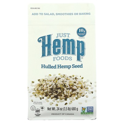 Just Hemp Foods Hulled Hemp Seeds, 1.5 Lbs (680 G) : Target