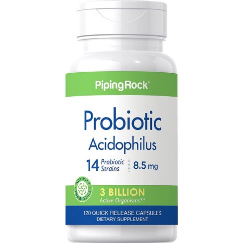 Piping Rock Probiotic Acidophilus | 14 Strains 3 Billion Organisms ...