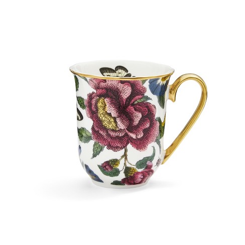Spode Creatures Of Curiosity White Floral 12 Ounce Mug, Spode Creatures ...