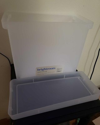 Plastic Hanging File Crate With Lid - Brightroom™ : Target