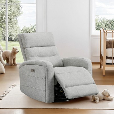 Spruce & Spring Power Glider Swivel Rocker Recliner Chair Nursery ...