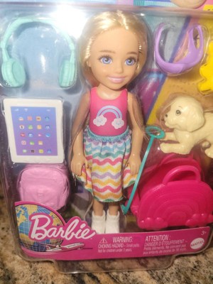 Barbie Toys, Chelsea Doll And Accessories Travel Set With Puppy : Target