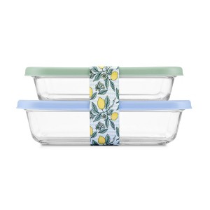 Ello (3c and 2.5c) Everyday Lunch Stack Glass Food Storage Container ...