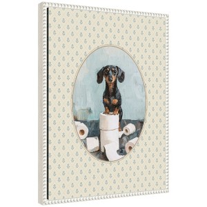 Kate and Laurel Dachshund Dog & Toilet Paper Bathroom by The Creative ...