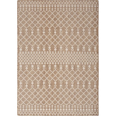 Nourison Positano Moroccan Trellis Flatweave Low Pile Indoor Outdoor ...
