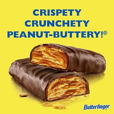 Butterfinger 4 LB Original Fun Size Crispy, Crunchy, Peanut-buttery ...
