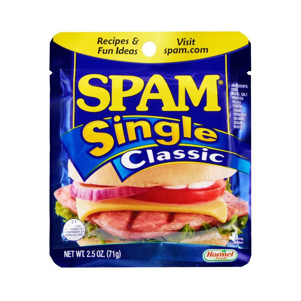 UPC 037600190671 - Spam Single Classic, 2.5 Ounce Pouch (Pack of 24 ...