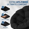 Indoor Papasan Chair, Thick Tufted Cushion & Wicker Design, Ergonomic ...