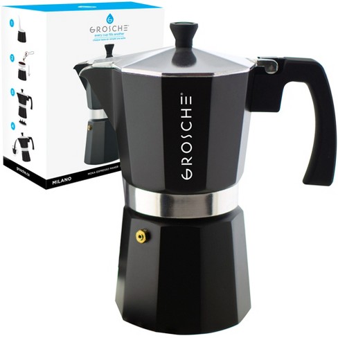Grosche Milano Stovetop Espresso Maker Moka Pot 9 Espresso Cup Size 15 ...