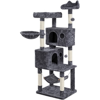Yaheetech 62.2"h 3-level Cat Tower With 2 Condos For Indoor Cats ...