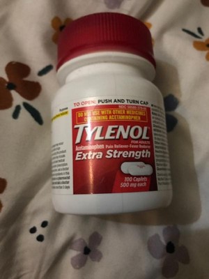 Tylenol Extra Strength Pain Reliever And Fever Reducer Caplets ...