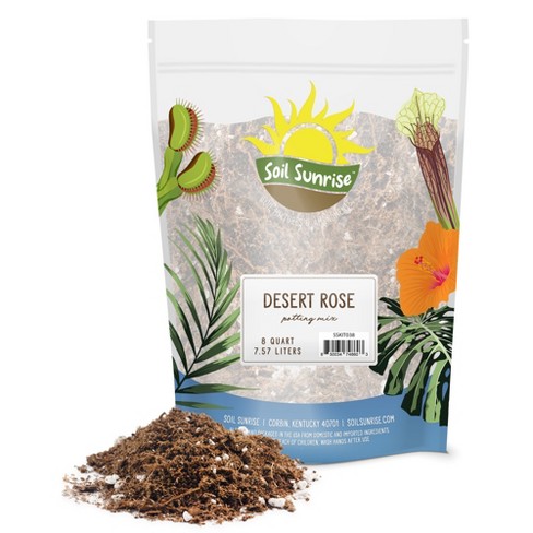 Soil Sunrise- 8qt Desert Rose Potting Soil Mix, Repot, Sprout And Grow ...