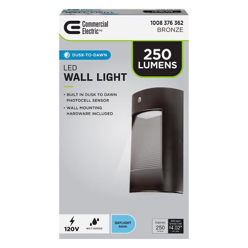 Feit Electric Dusk To Dawn Hardwired Led Bronze Security Light : Target