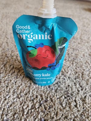Apple Blueberry Kale Fruit & Vegetable Puree Pouches - 38.04oz/12ct ...