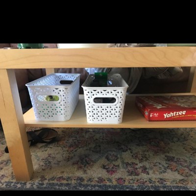 Y-weave Half Medium Decorative Storage Basket White - Brightroom™ : Target