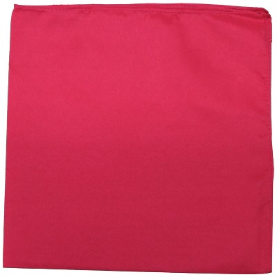 Ctm Cotton Solid Color Bandanas, Hot Pink : Target