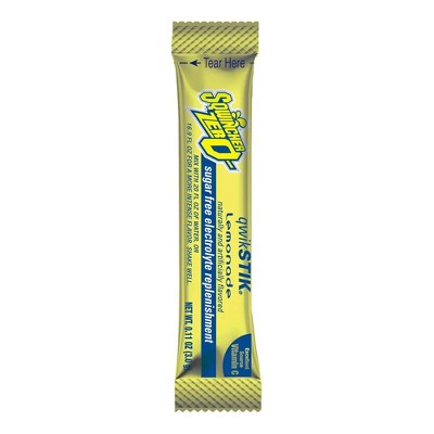 Sqwincher Quick Stik Zero Sugar Electrolyte Powder Mix - .11 Oz ...