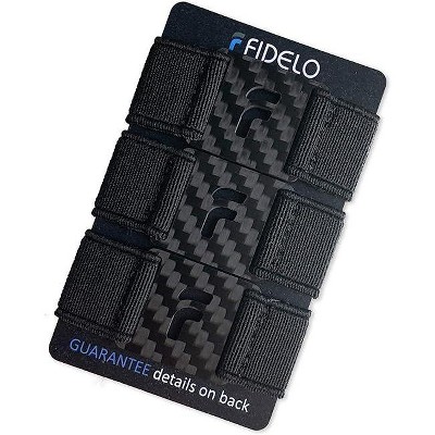 Fidelo Compatible Elastic Bands For The Rfid Wallet Card Holder- Black ...