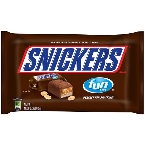 Snickers Fun Size Chocolate Candy Bars - 10.59oz : Target