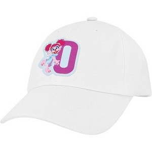 Sesame Street Abby Kids Toddler Cap with Initial (O) White, Toddler ...
