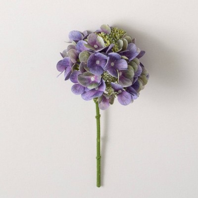 Sullivans Artificial 13" Purple Hydrangea Short Stems : Target